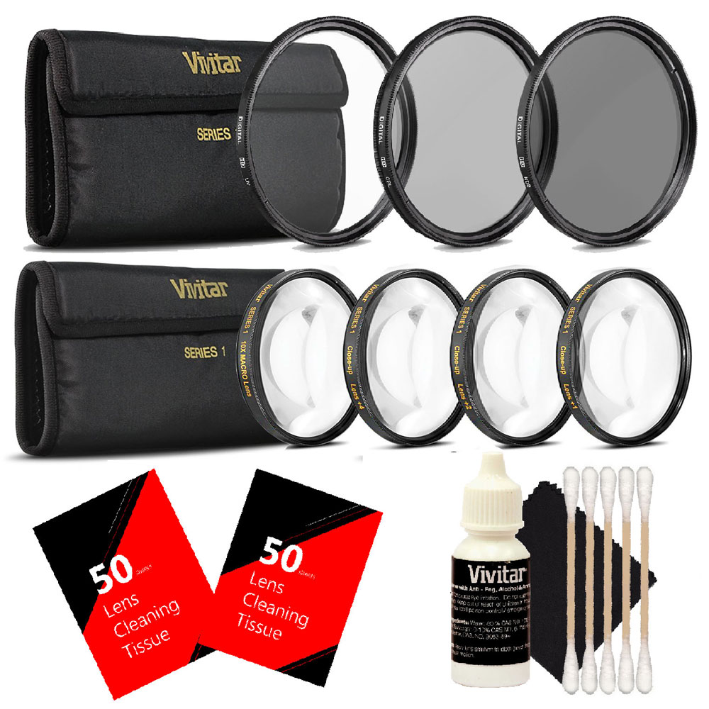 Vivitar 52mm Macro Close Up Kit with Deluxe Accessory Kit for All 52mm ...