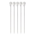 200 Pack Teardrop Faux Pearl Head Pins, 2.2 Inch Silver Steel Wire with ...