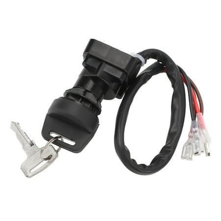 Ignition Key Switch, 4 Wires Long Lasting Use ATV Ignition Switch for ...