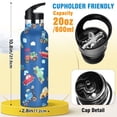 ALAZA Cute Trucks Cloud Pattern Stainless Steel Water Bottle Vacuum ...