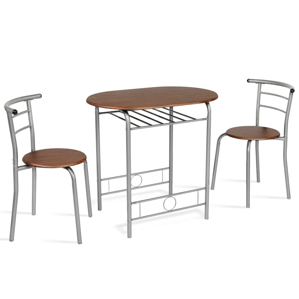3 Piece Dining Table and Chairs Set,Small Kitchen Table Set for 2 ...
