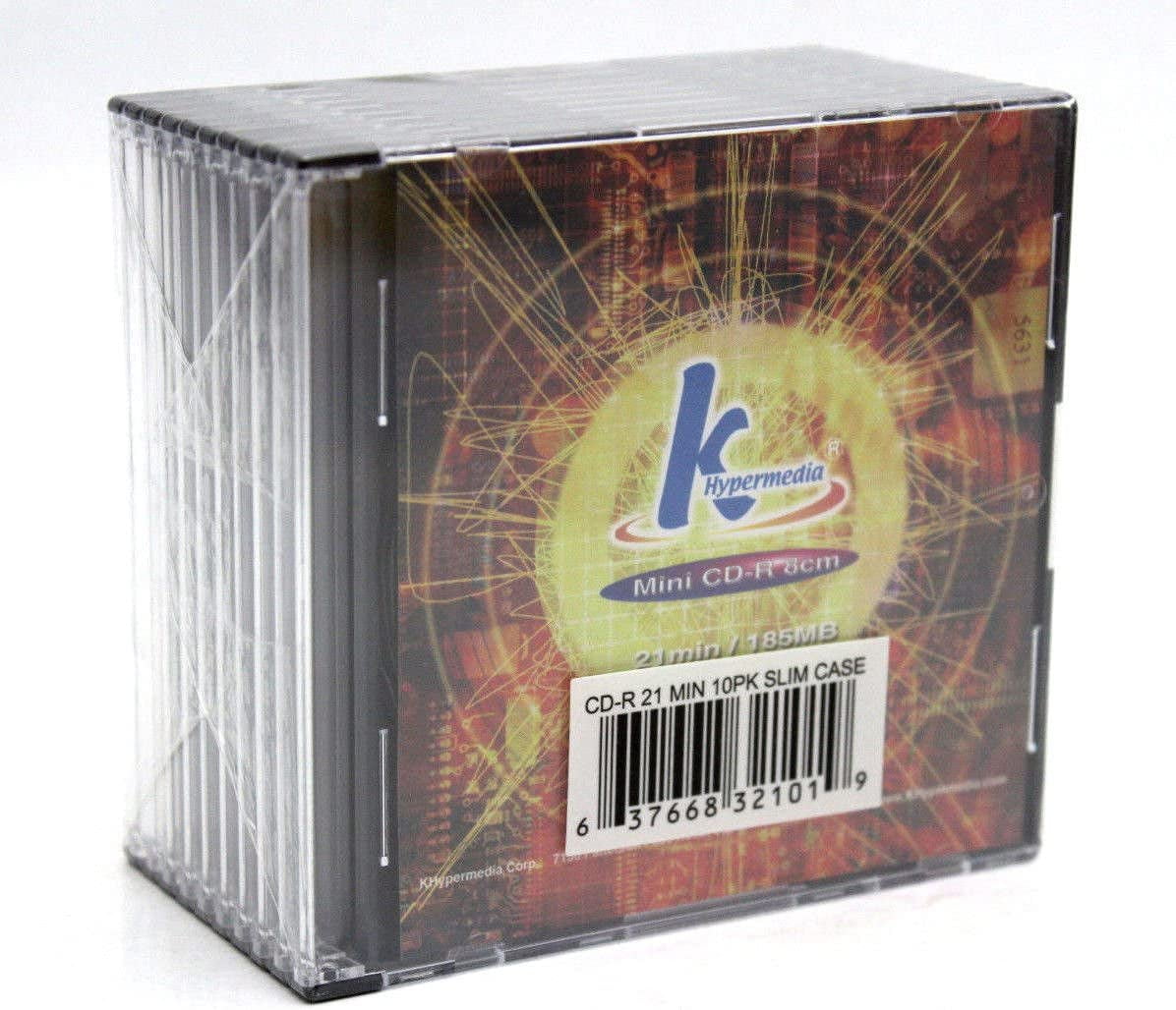 (10-Pack) K Hypermedia Compact Mini CD-R 21min / 185MB 8cm/80mm CDR's ...