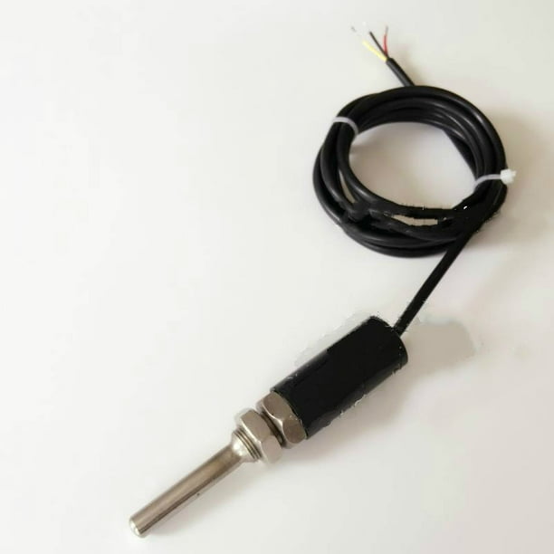DS18B20 Digital Temperature Sensor M12*1 Thread Probe 7mm*50mm 3-core ...