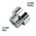 Shower Hose Head Adaptor 3 4 Female To 1 2 Male Bsp Chrome Reducer