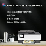 68 Ink Compatible for HP 68 Black Ink Cartridge for Envy 6100e 6500e ...
