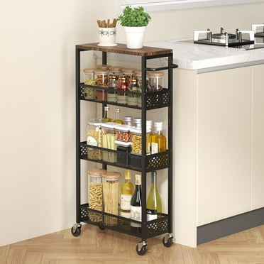 Holaki 6-Tier Rolling Cart Gap Kitchen Slim Slide Out Storage Tower ...