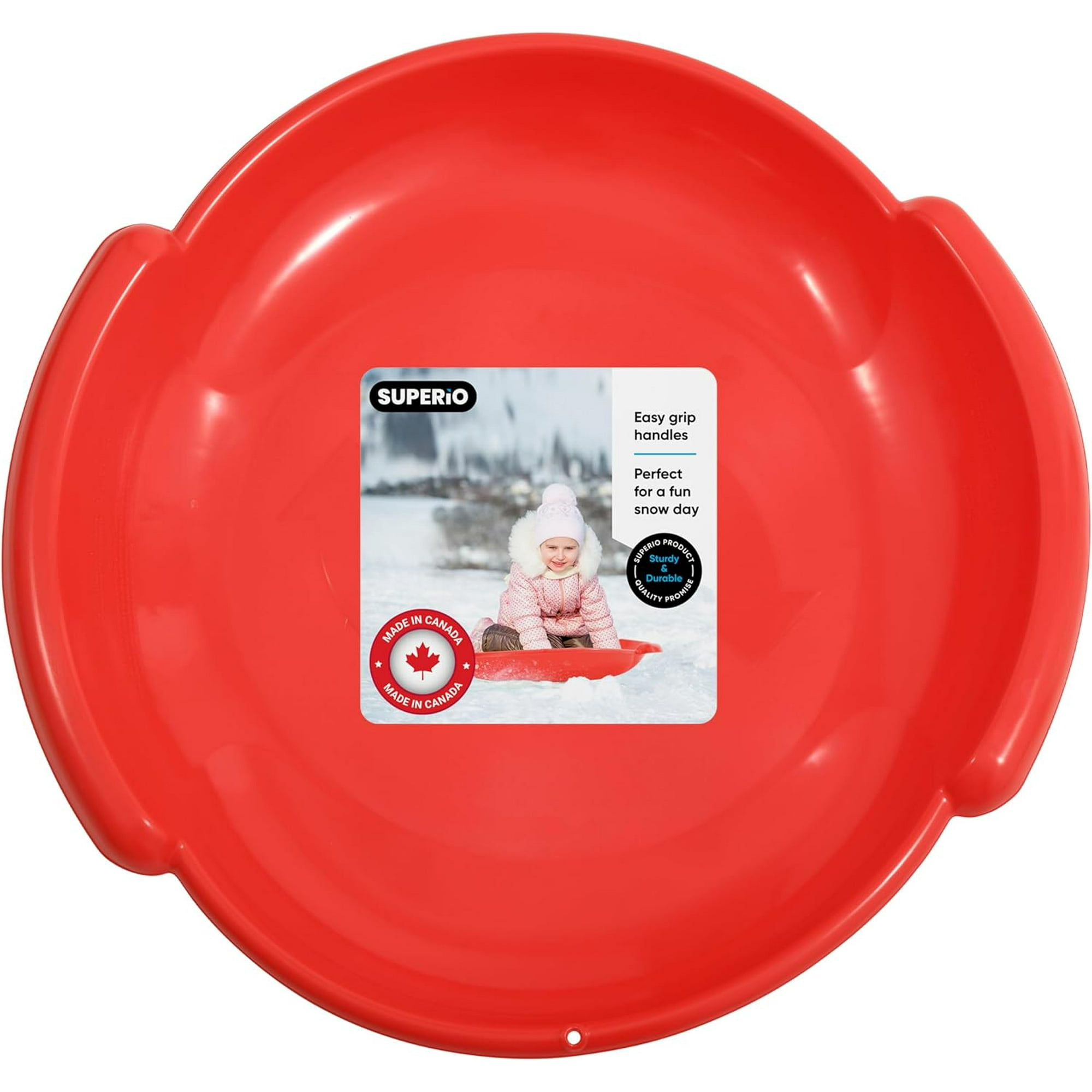 Click here for Superio Round Snow Saucer Sled  24 Red prices
