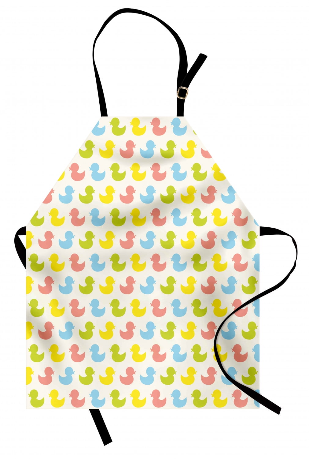 Rubber Duck Apron Colorful Ducklings Baby Animals Theme Pastel Girls ...