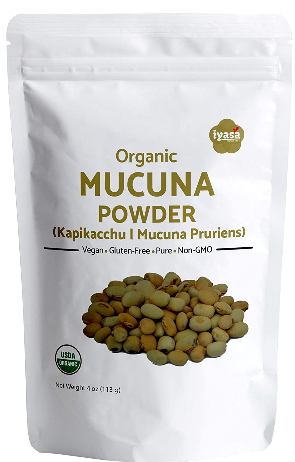 USDA Organic Mucuna Beans Powder (Kapikachhu) Mucuna Pruriens Ayurveda ...
