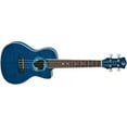 Luna Dolphin Cutaway Maple Top Concert Body Ukulele - Translucent Blue ...