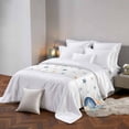 Bed Runner Starfish Shell Conch Bedding Scarves Soft Decorative Bed ...