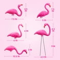 Syncfun 10-Pack Small Yard Flamingo Stakes, Pink Plastic Decorations ...