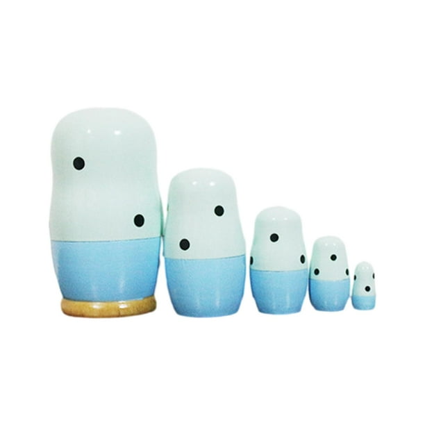 5 Pieces Russian Dolls Birthday Gift Multipurpose Five Layers of ...