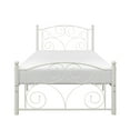 OakvillePark Miter Open-Frame Metal Platform Bed, Twin, White - Walmart.com