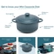 Kook 4-Pc Mini Cocotte Casserole Dish with Lid Stoneware Kitchen Set ...
