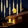 TiokMc LED Meteor Shower Lights - 30cm, 10 Tubes, 360 LEDs, Waterproof ...