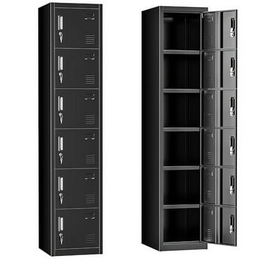 MIIIKO Metal Locker for Gym, School, Office, 71" Metal Storage Locker ...