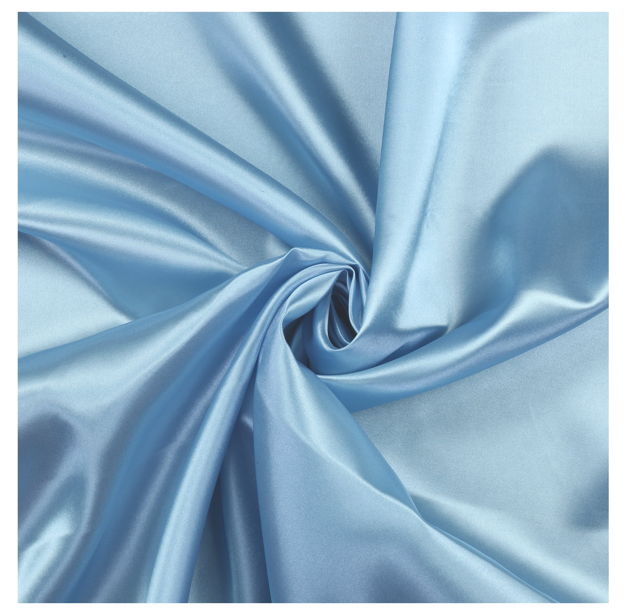 MDS Pack of 5 Yard Charmeuse Bridal SOLID Satin Fabric for Wedding ...