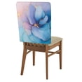 Blue Gold Chair Back Covers, Modern Purple Pink Marble Textured ...