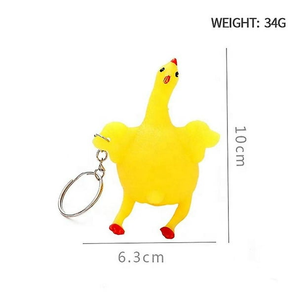 Qian 1pcs Funny Antistress Squeeze Chicken Gadgets Novelty Laying Egg ...