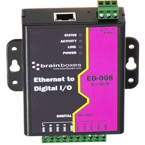 ETHERNET TO 8 DIGITAL IO PORTS 8 DIGITAL INPUT/OUTPUT CHANNELS ...