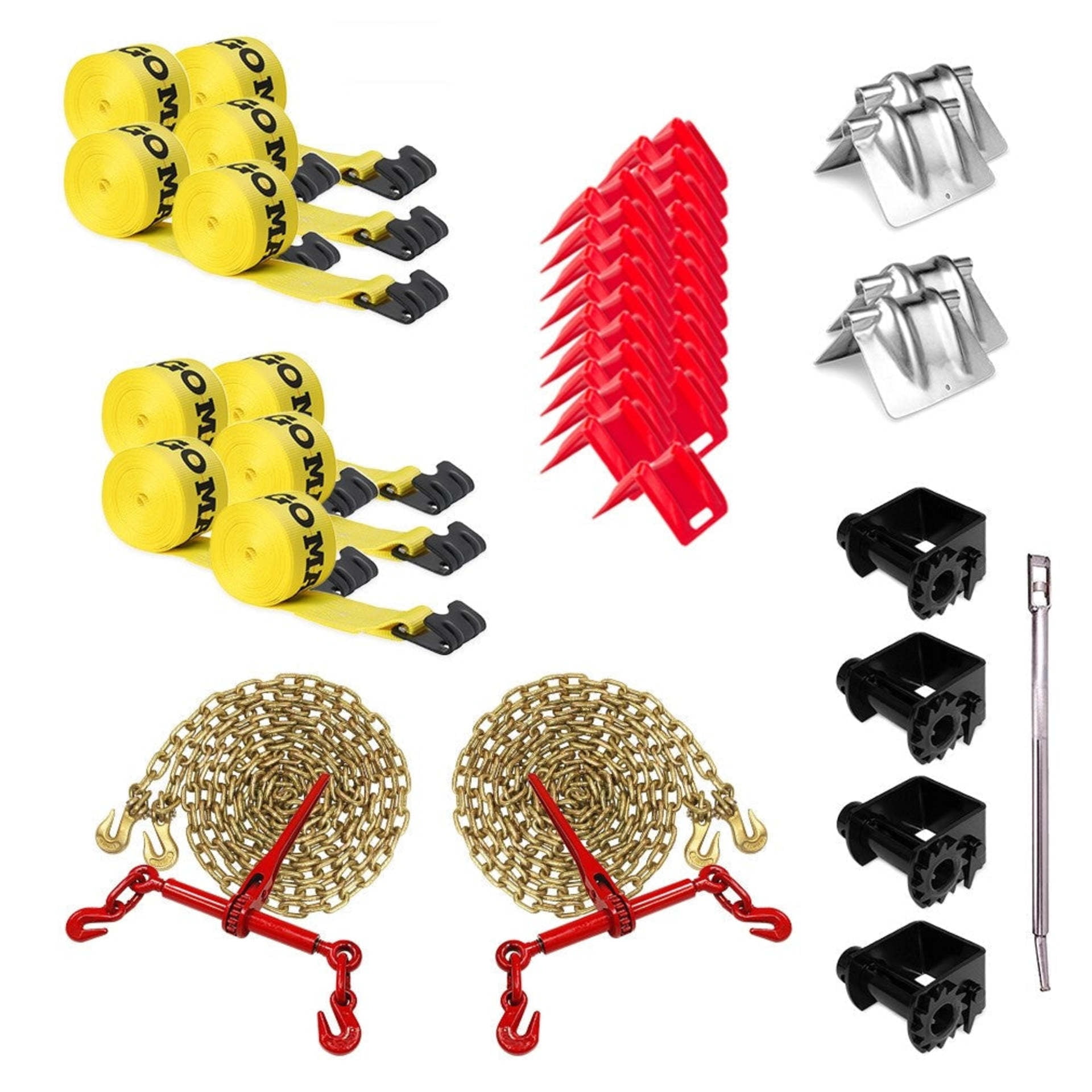 """DC Cargo Mall Deluxe Flatbed Tie Down Kit for Secure Hauling - 43 ...