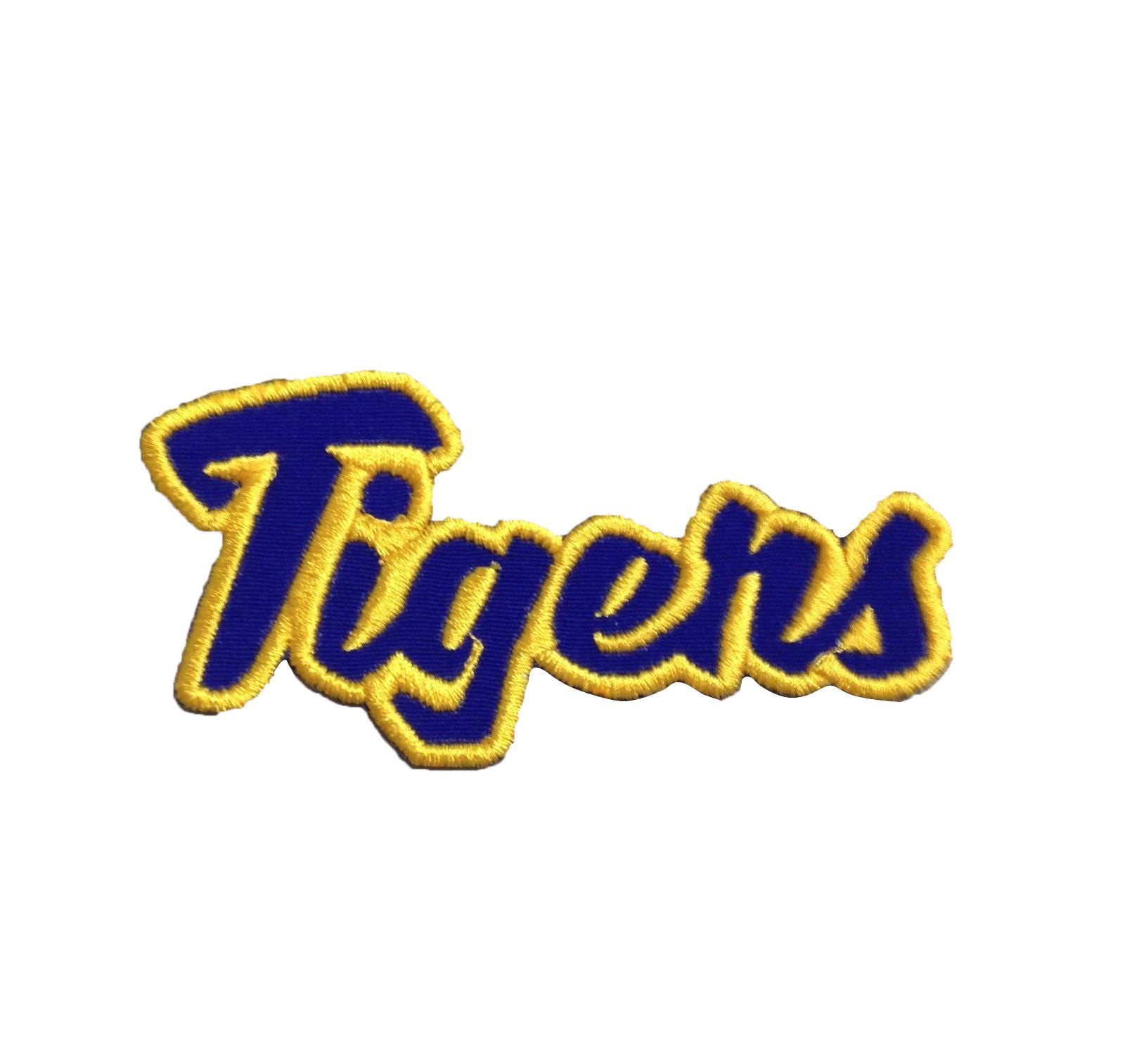 Tigers Sports Team Mascot Iron-on Embroidered Applique Patch, Royal ...