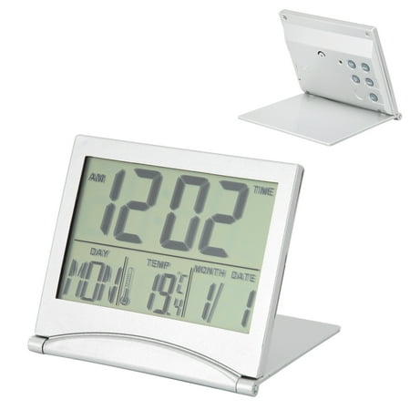 Wchiuoe Electronic Compact Desk Alarm Clock Foldable Calendar ...
