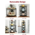 tonchean 6-Tier Carbon Steel Kitchen Corner Shelf Rack Free Standing ...
