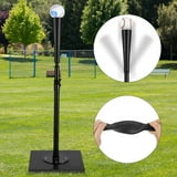 Costway Goplus 36'' Adjustable Batting Tee, Heavy Duty Rubber Topper ...