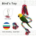 2CFun Bird Toys, Parakeet Perch with Bells, Foraging and Shredding ...