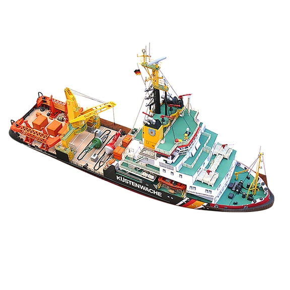 DIY Mellum Coast Guard Ship Paper Model Kit for Collectors and ...
