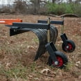 Titan Attachments 3 Point 6 FT Landscape Rake with Bolt-On Wheels for ...
