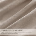 Burlywood Birch 94 Inch Long Blackout Curtathick Linen Pinch Pleated 2 ...