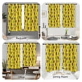 Bigfoot and Paw Print Yellow Pattern Blackout Curtains,Triple Weaved ...