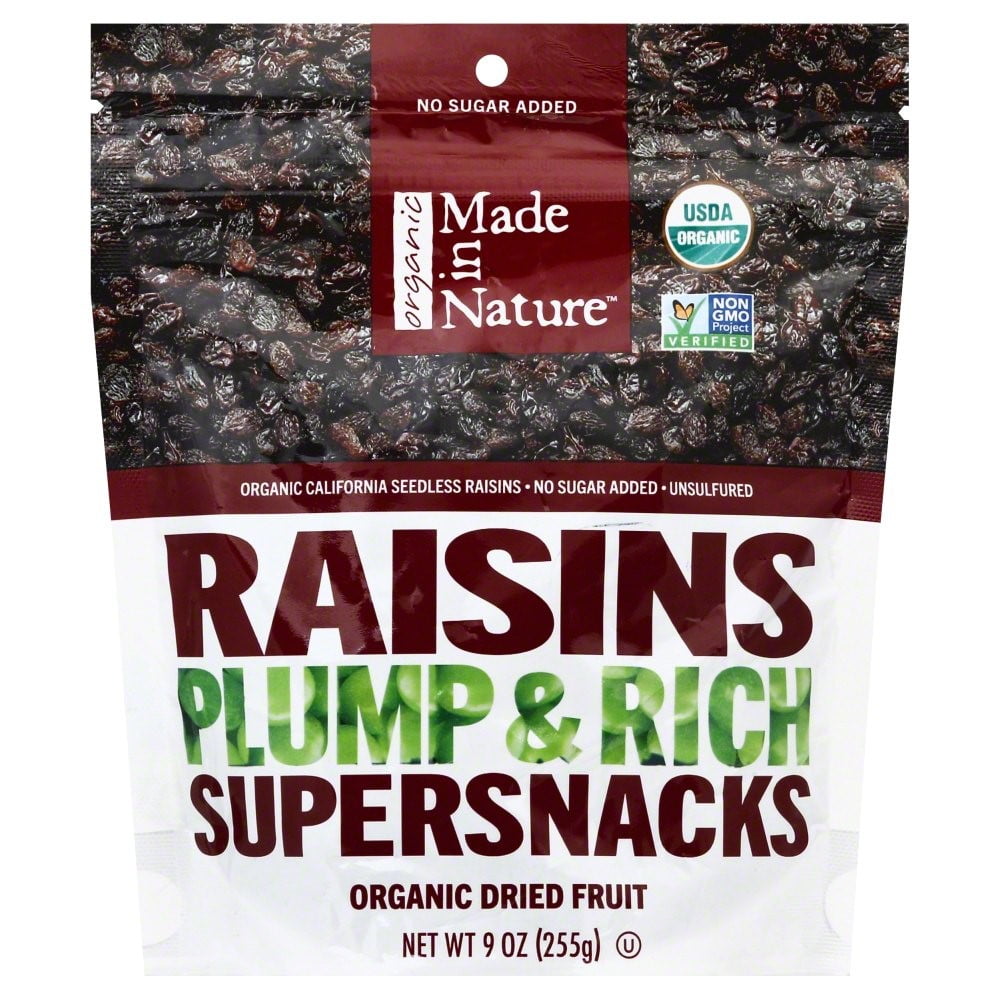 Made In Nature Organic Raisins, 9 Oz - Walmart.com