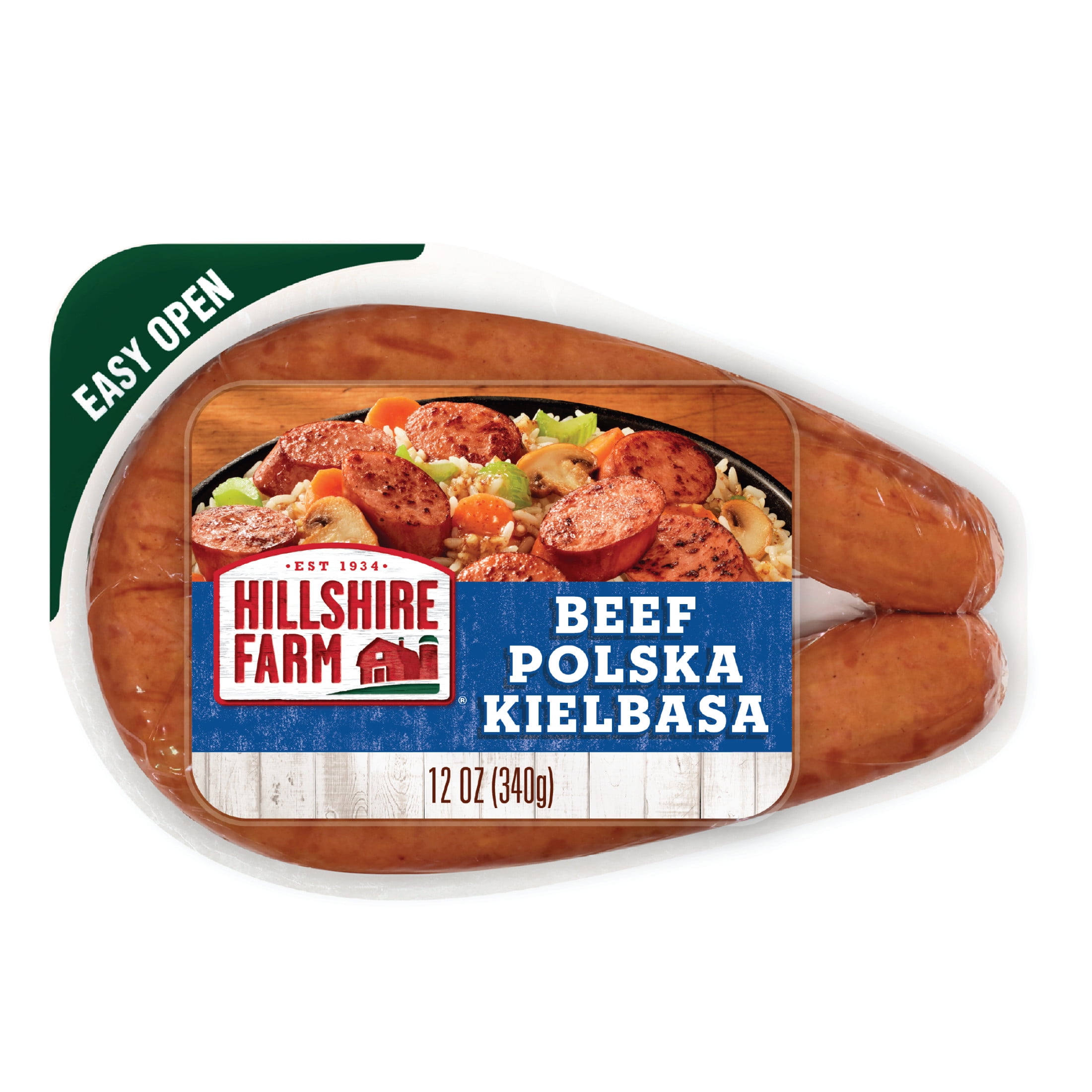 Hillshire Farm Beef Polska Kielbasa Smoked Sausage, 12 oz - Walmart.com