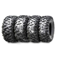 New Set of 4 ATV Tires - 27x10-12 Front & 27x12-12 Rear, 6PR, P350 ATV ...