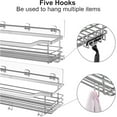 Bathroom Shower Holder Sturdy Stainless Steel Adhesive Shelves ...