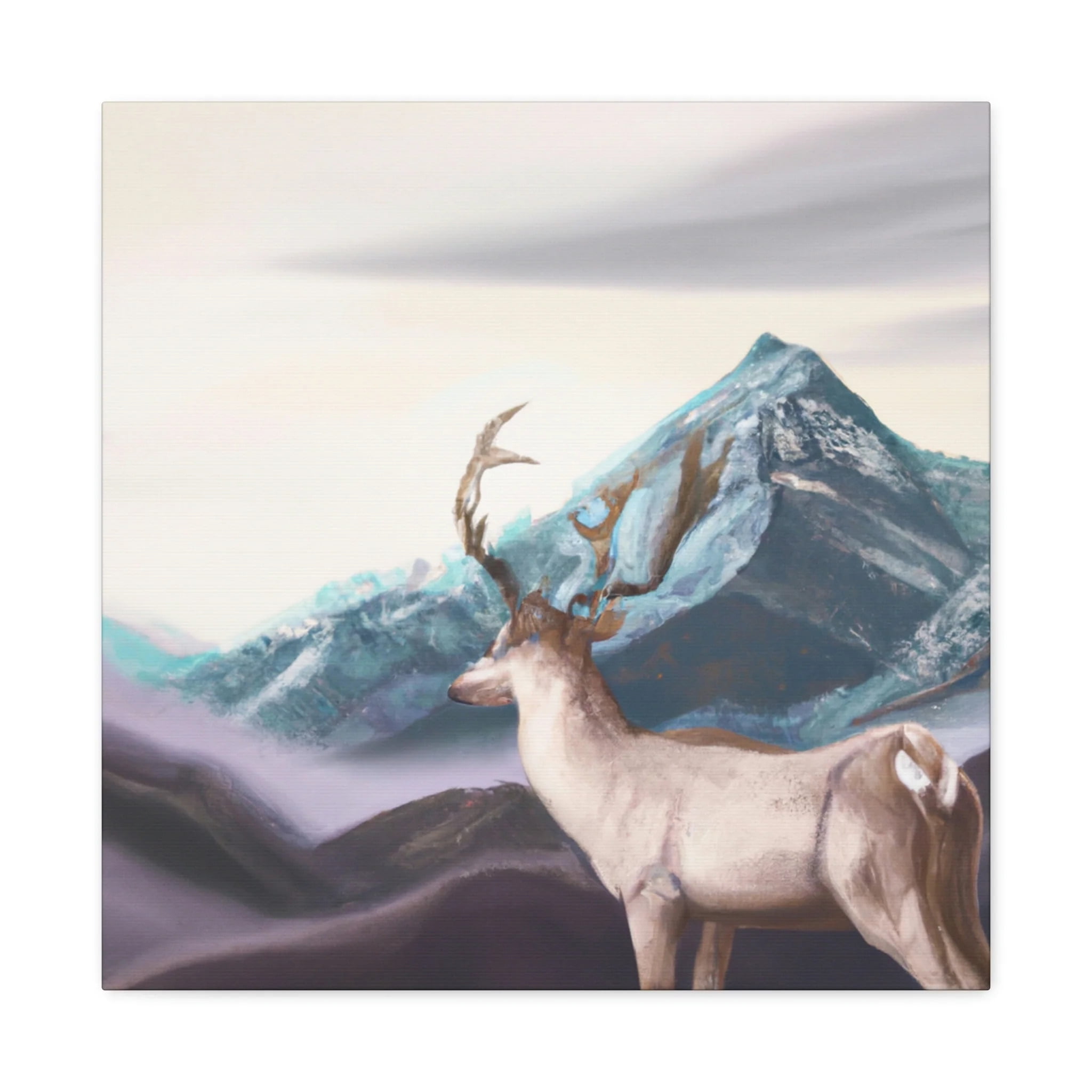 Deer in Baroque Splendor - Canvas - Walmart.com