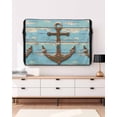 Outdoor TV Cover 52 to 55 Inch Weatherproof, Retro Nautical Waterproof ...