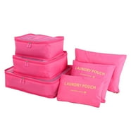 6Pcs Travel Storage Bag Set for Clothes Luggage Packing Cube Organizer ...