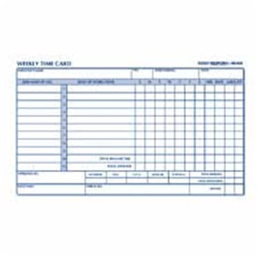 Yescom 50 Count Monthly Time Clock Cards Timecard for Employee ...