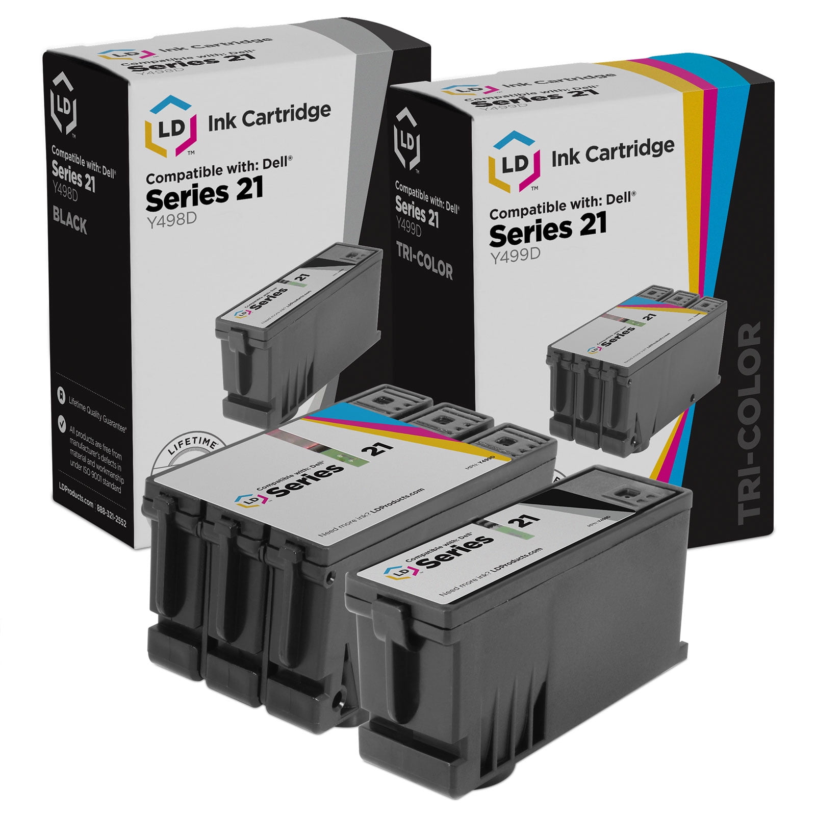 LD Products Compatible Ink Cartridge Replacements for Dell V313 Series ...