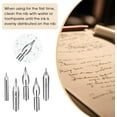 11 count Comic Pen Nib Set, Oblique Calligraphy Dip Pen Set Fluid ...