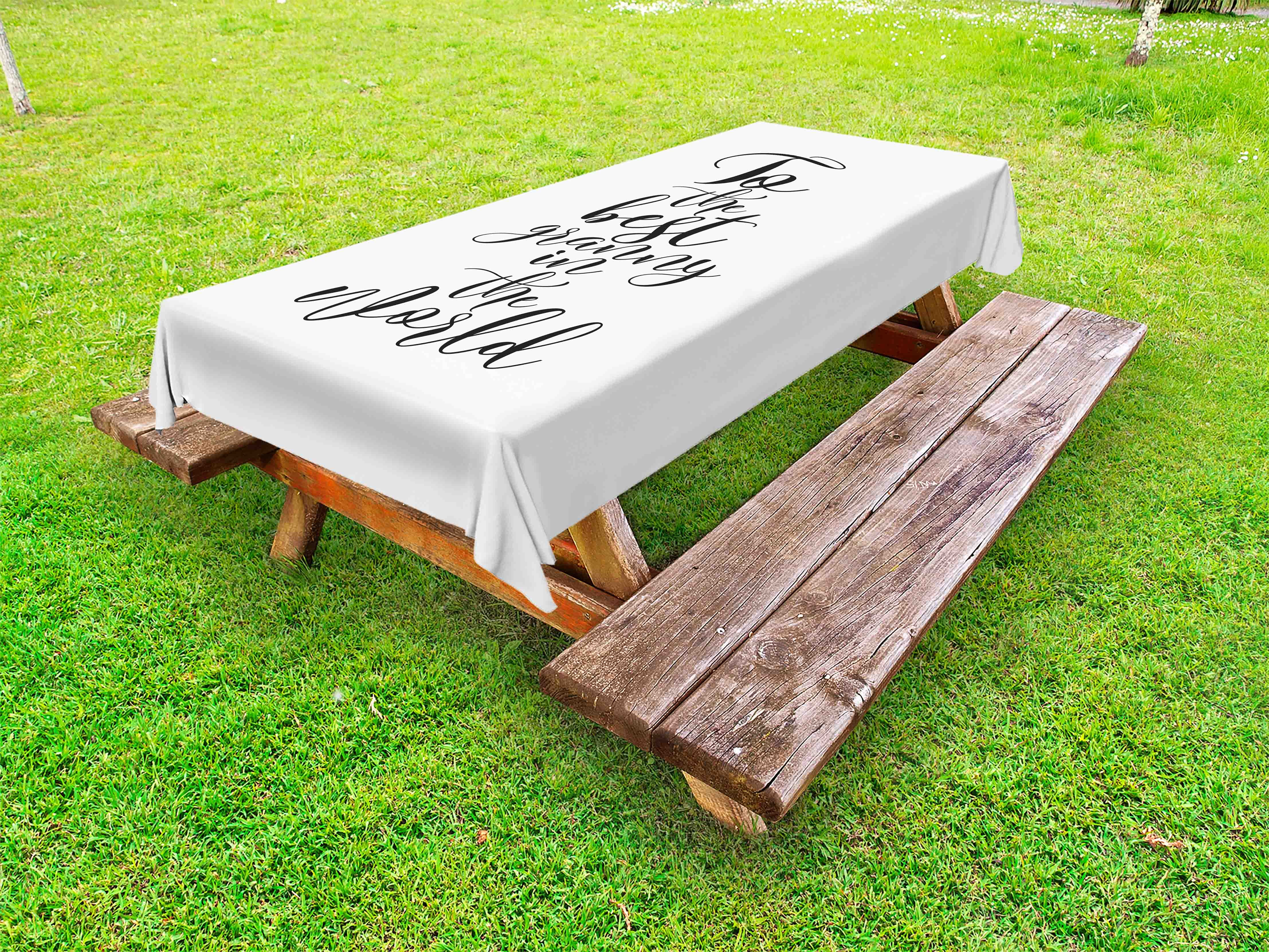 Grandma Outdoor Tablecloth, To the Best Grandmother in the World Quote ...
