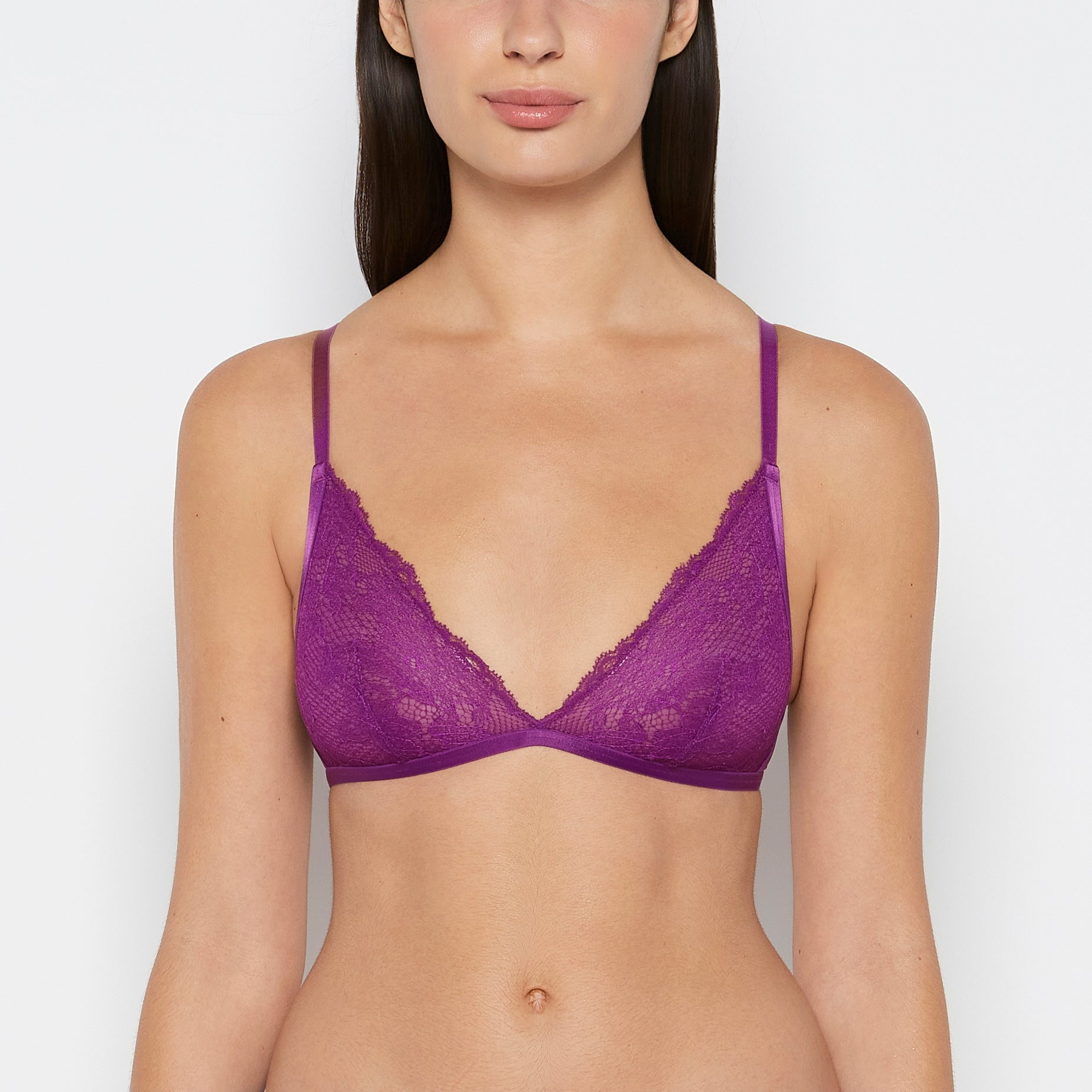 Click here for La Senza Lace Bralette In Sparkling Grape prices