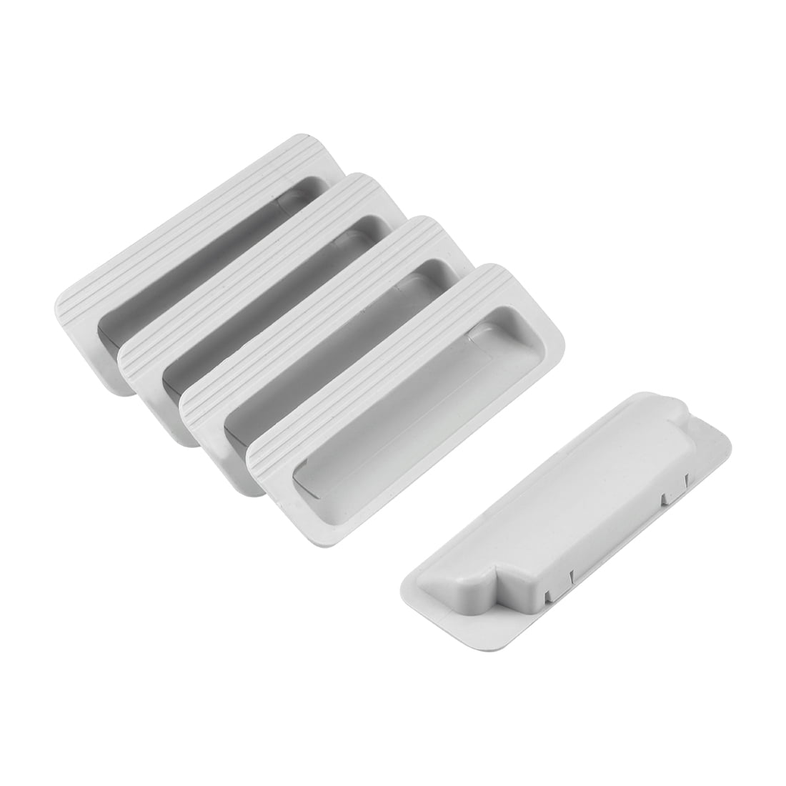 Uxcell Plastic Flush Pull, Finger Insert Recessed Cabinet Door Handles ...