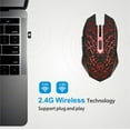 Uciefy Wireless LED Gaming Mouse 2.4G Optical Rechargeable Silent Mice ...