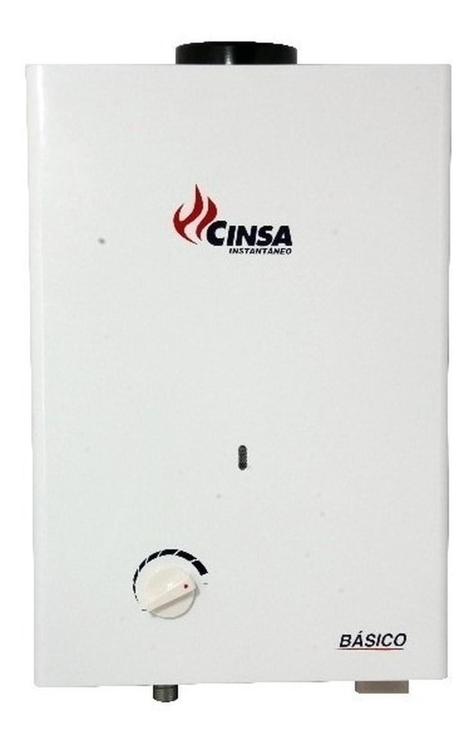 Boiler Calentador De Paso Gas Lp 1 Servicio CINSA Cin-06 negro | Bodega ...